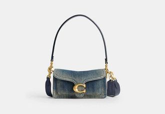 Coach Tabby Schultertasche 20 Aus Regenerativem Baumwoll-Denim