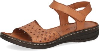 Caprice Damen Sandalen mit Absatz aus Leder Bequem, Braun (Nut Nappa), 40 EU
