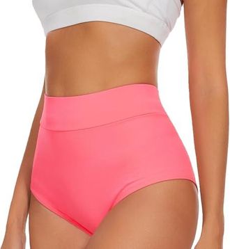 Generic Short de yoga Scrunch Booty pour femme - Dos en V - Taille haute - Pantalon de yoga Diva 4,6, rose, XXL