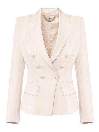 Elisabetta Franchi Veste Casual - Crème
