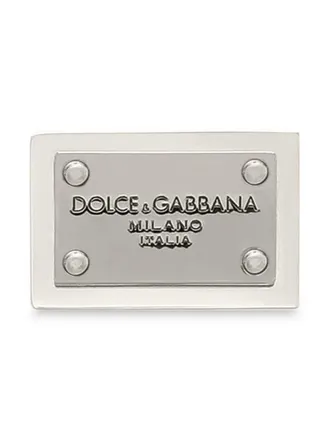 Dolce & Gabbana pins à logo gravé - Argent