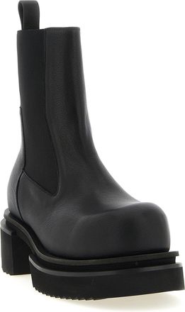 Rick Owens Beatle Bogun Ankle Boot - Black