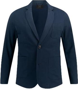 JP1880 Hommes Grandes tailles L-8XL Veston en molleton flammé. Col à revers et poches plaquées bleu marine 3XL 820825130-3XL