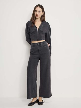 Good American Good Standard - Straight-Jeans aus reiner Baumwolle in Schwarz, Kombiteil