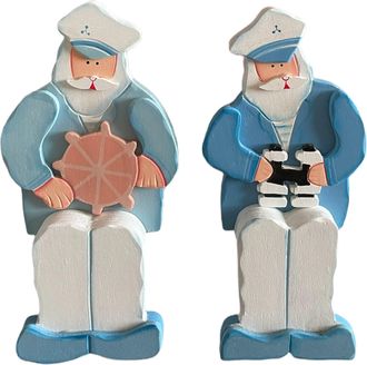 Quelle Kantenhocker - Seemann zur Dekoration, sitzend, Urlaubsfeeling Ostsee u. Nordsee f&uuml;r Zuhause, passt auf die schmalste Kante, 20 x 10 x 3 cm