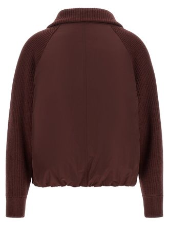 Brunello Cucinelli Down Jacket - Burgundy