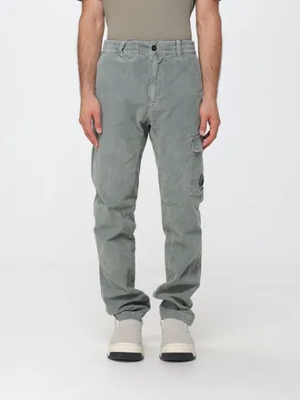 C.P. Company C. P. COMPANY Pantalon cargo en velours c&ocirc;tel&eacute; coupe slim avec passants de ceinture