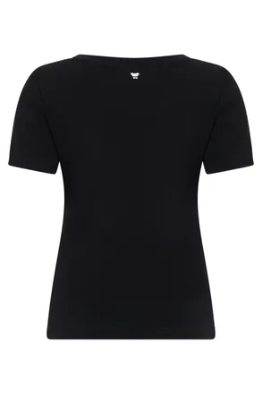 Max Mara Womens T-Shirt Cotton Black T-Shirts & Jerseys