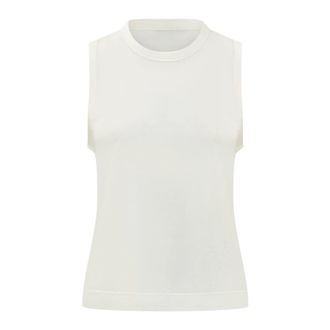 Ami Femme, Tops, Blanc, Taille: 40 FR Classic Fit Tank Top