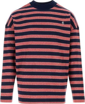 Jil Sander Besticktes Baumwoll-T-Shirt - - Tops - Herren - Mehrfarbig - L