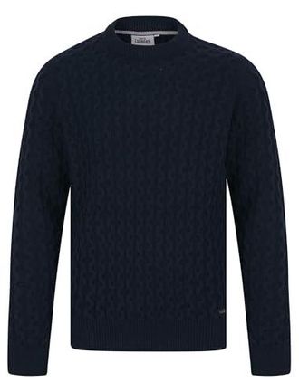 Tokyo Laundry Nonso Pull &agrave; col rond en laine m&eacute;lang&eacute;e &eacute;paisse pour homme, encre, XL