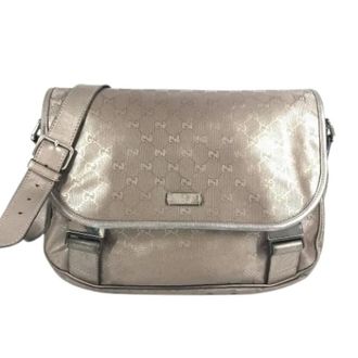 Gucci unisex, Pre-owned, Gris, Taille: ONE Size Sac bandouli&egrave;re en cuir Pre-owned