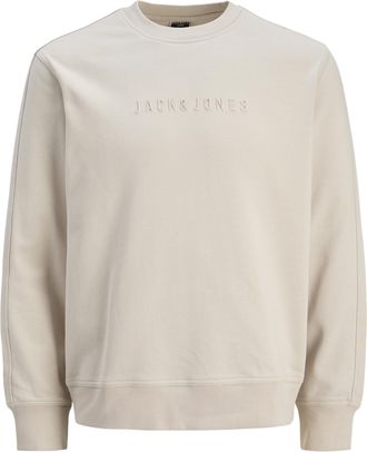 Jack & Jones Jack & Jones Jcorecharge Mold Print Sweat Crew Neck, EU L, color: Moonbea