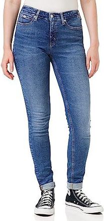 Calvin Klein Jean Femme Mid Rise Skinny Fit, Bleu (Denim Dark), 27W/32L