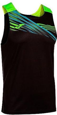 Joma T-Shirt sans Manches Elite x Noir Jaune Fluor