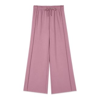 Oltre Weite Jogginghose mit Paspelierung - - Trousers - Damen - Rosa - S