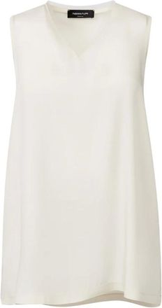 Fabiana Filippi Femme, Tops, Blanc, Taille: 36 FR &Eacute;l&eacute;gance intemporelle top col en V satin