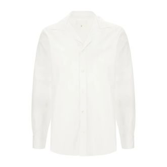 Maison Margiela Baumwollhemd - - Shirts - Herren - Wei&szlig; - M