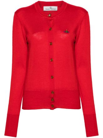 Vivienne Westwood Bestickter Cardigan - Rot