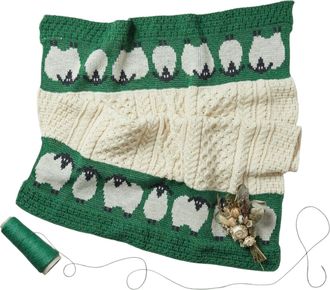 Aran Woollen Mills Kuschelige Kinderdecke f&uuml;r Jungen und M&auml;dchen, 100 % Merinowolle, hergestellt in Irland