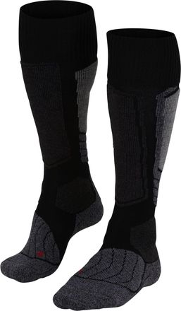 Falke Herren Skisocken SK1 Comfort M Kh Wolle Funktionsmaterial warm dick 1 Paar, Schwarz Black-Mix 3010, 42-43