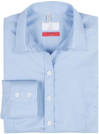 Greiff Langarmbluse Greiff Modern with 37.5 Damen Bluse Langarm Slim-Fit Hellblau