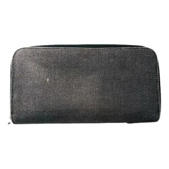 Bulgari Portefeuille en coton doccasion - Femme - Pre-owned - Gris - Taille: ONE Size