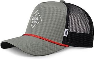 Djinns Rubber Ripstring - Casquette trucker - Casquette en maille filet - Casquette, Noir, taille unique