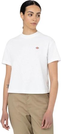 Dickies L&auml;ssiges Baumwollshirt - - Tops - Damen - Wei&szlig; - M