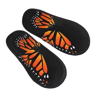 Generic Pantoufle Maison Papillon Monarque Hiver Chaussures Chaudes Antid&eacute;rapantes Chaussons Maison Portative Hiver Pantoufles Pour Chambre H&ocirc;tels Salon M
