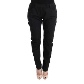 Ermanno Scervino Slim Fit Freizeithose - - Trousers - Damen - Schwarzk - XL
