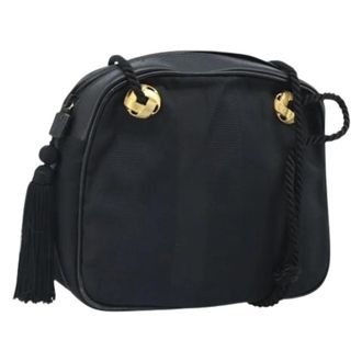 Ferragamo Pre-owned Canvas Schultertasche - - Pre-owned - Damen - Schwarzk - ONE SIZE
