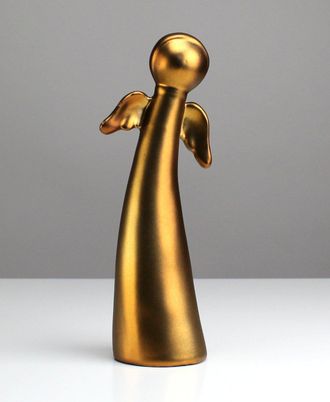 DPI Weihnachtsengel Weihnachten Engel Keramik modern gold 15 cm