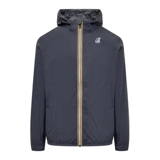K-Way Homme, Vestes, Bleu, Taille: M Doudoune bleue &agrave; capuche avec logo