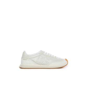 Dolce & Gabbana Cushion Calfskin Sneaker - - Shoes - Herren - Wei&szlig; - 45 EU