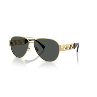 Versace Homme, Accessoires, Jaune, Taille: 61 MM Lunettes de soleil Aviateur