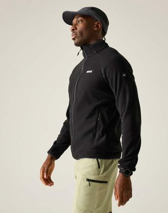 Regatta Hadfield - Leichte, kuschelige Fleece-Jacke in Schwarz