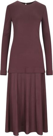 Jil Sander Kleid mit ausgestelltem Rock - Rot