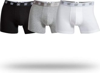 CR7 Cristiano Ronaldo Herren Enganliegende Boxershorts (3er-Pack), Mehrfarbig (Schwarz/Grau/Weiß), M
