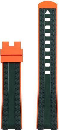 Generic Für Omega Diver 300 300 m Aqua- 150 m AT150 Moonwatch Professional 42 mm gebogenes Kautschukarmband mit Stahlschnalle