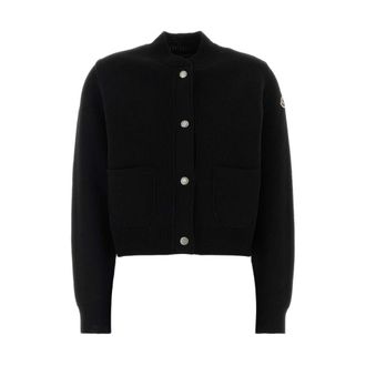 Moncler Woll- & Kaschmir-Strickjacke - - Knitwear - Damen - Schwarzk - L