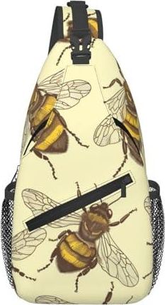 Generic Angular Bee Sac &agrave; bandouli&egrave;re de voyage pour homme Sac &agrave; dos de randonn&eacute;e