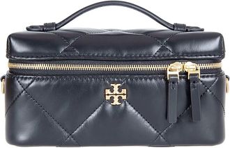 Tory Burch Femme, Sacs, Noir, Taille: ONE Size Kira Diamond Quilt East-West Vanity Case