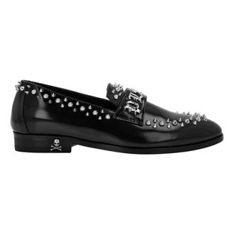 Philipp Plein unisex, Chaussures, Noir, Taille: 37 EU Mocassin en cuir de veau