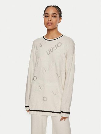 Liu Jo Pullover TF4173 MS55L C3447 Wei&szlig; Regular Fit