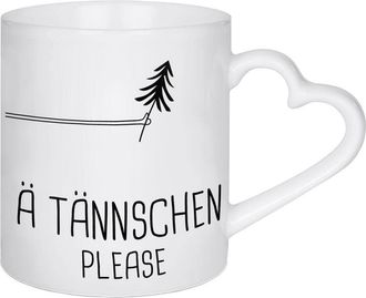 artboxONE Herztasse Ä Tännschen Please von AB1 Edition - Herztasse Typografie
