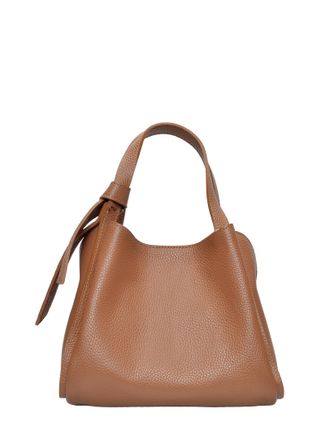 Anna Luchini Braun Rindsledertasche