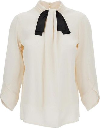 Elisabetta Franchi Chemise - Cr&egrave;me