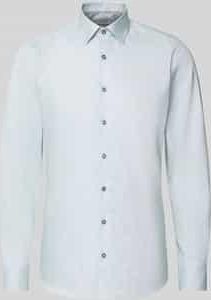 Olymp Level 5 Slim Fit Businesshemd aus Baumwoll-Mix mit Kentkragen