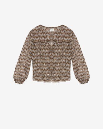 Isabel Marant Top Advika - Femme - Noir D&eacute;lav&eacute; - Taille34 - Marant &Eacute;toile